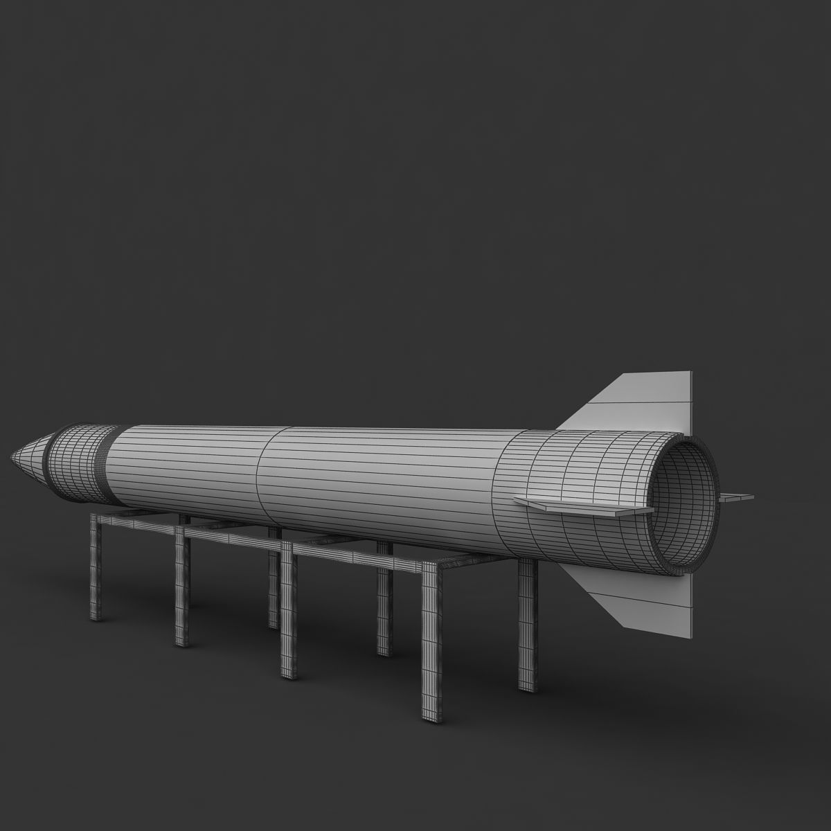 Rodong missile 3D model | CGTrader