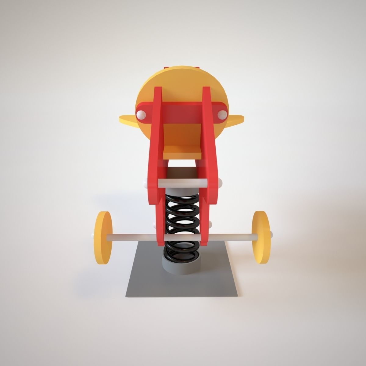 Playground Spring - Airplane 3D model | CGTrader