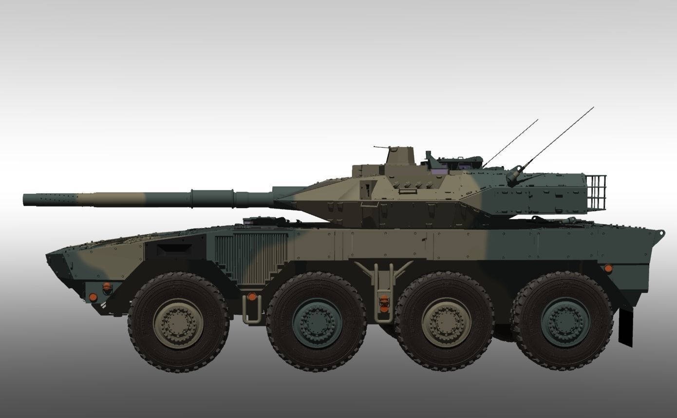 JGSDF Type-16 maneuver combat vehicle Update 3D model | CGTrader