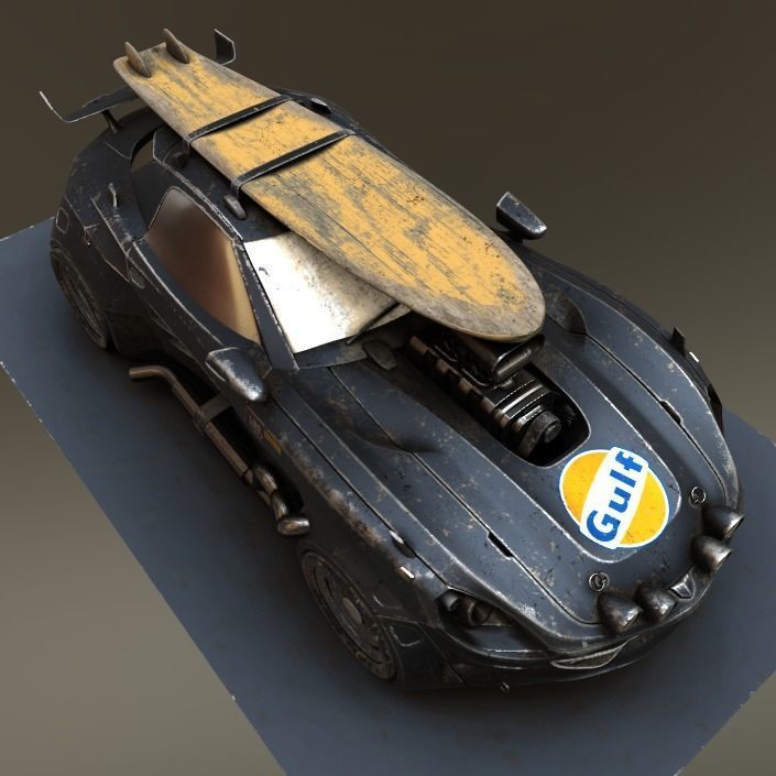 3D model Vulture Scifi Car Concept VR / AR / low-poly | CGTrader
