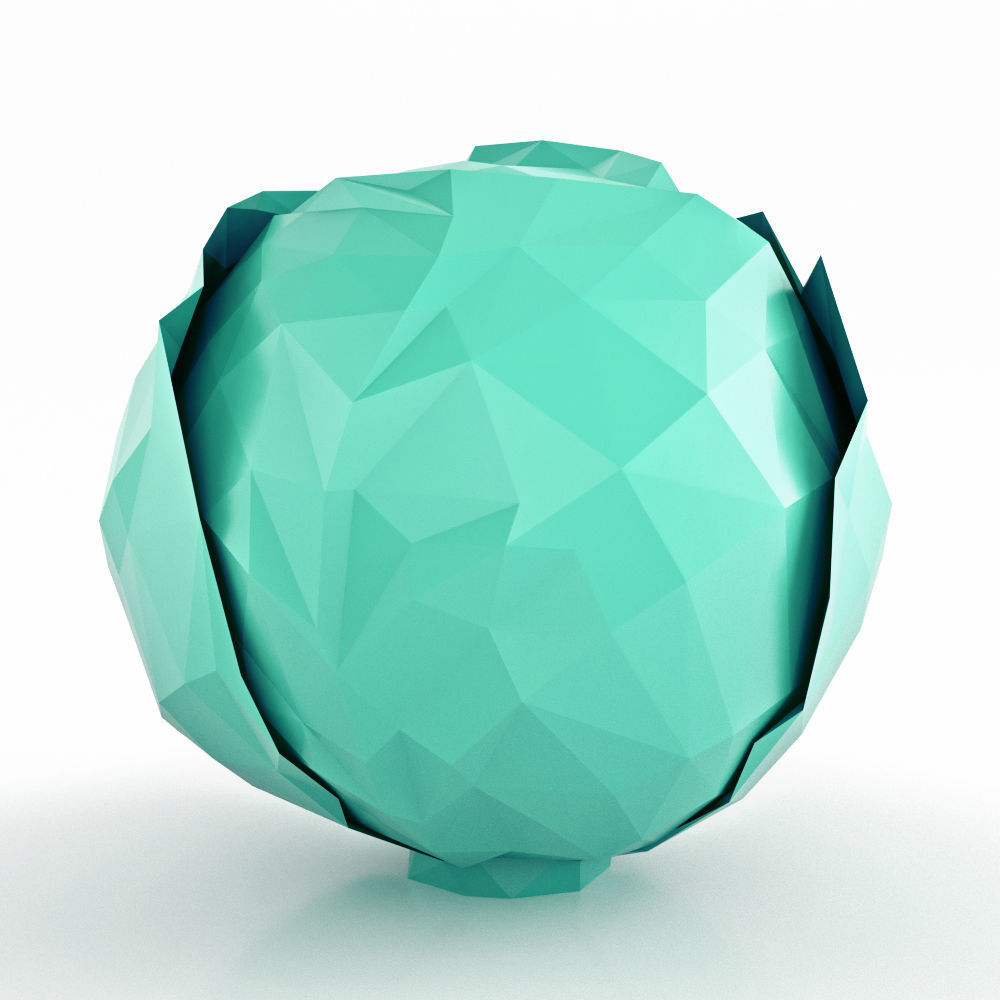 3D model Cabbage Low Poly VR / AR / low-poly | CGTrader