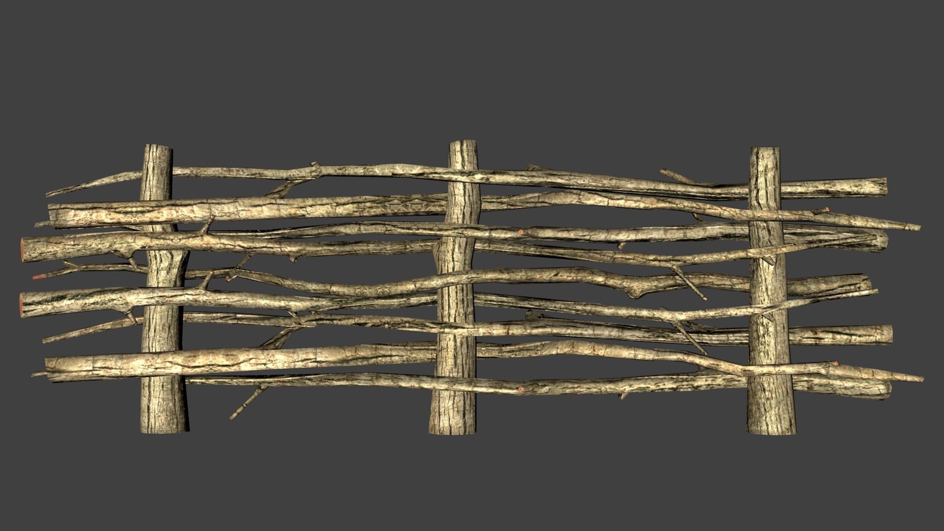 wooden fence free VR / AR / low-poly 3D model | CGTrader