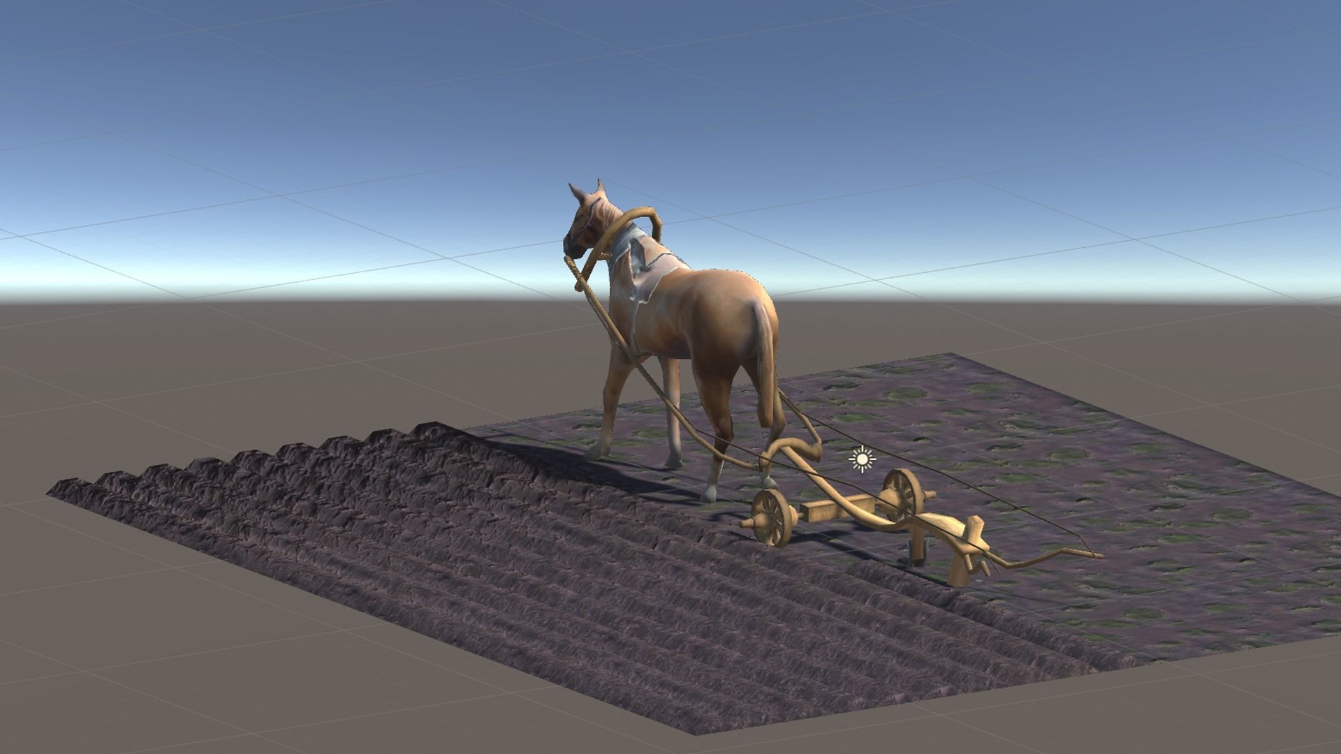 3D model Horse Plows Animated VR / AR / low-poly rigged animated | CGTrader