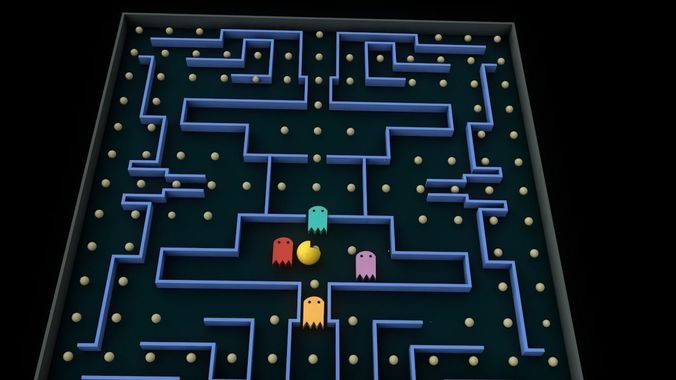 pacman free VR / AR / low-poly 3D model | CGTrader