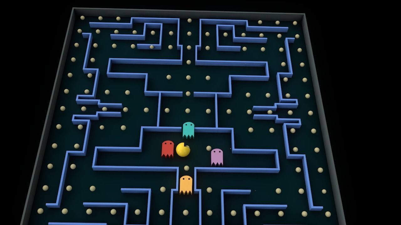 pacman free VR / AR / low-poly 3D model | CGTrader
