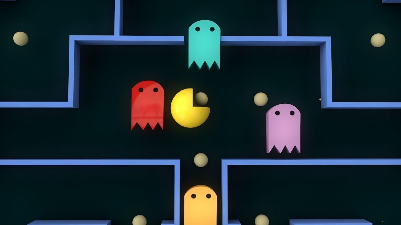 pacman free VR / AR / low-poly 3D model | CGTrader
