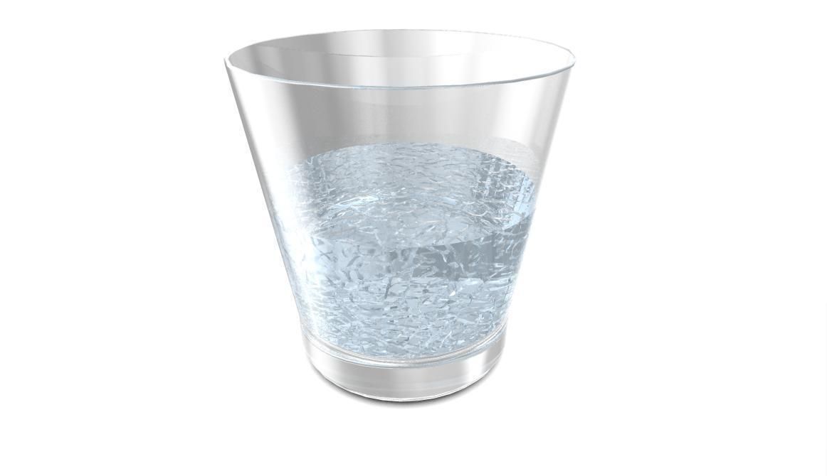 Glass of water 3D model | CGTrader