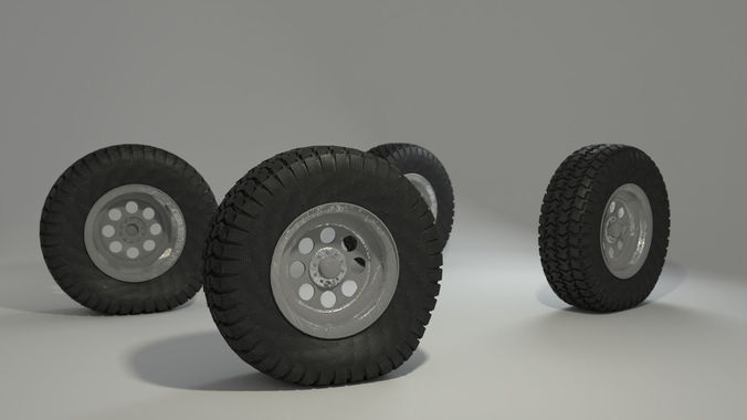 Wheel Rig 3D model rigged | CGTrader