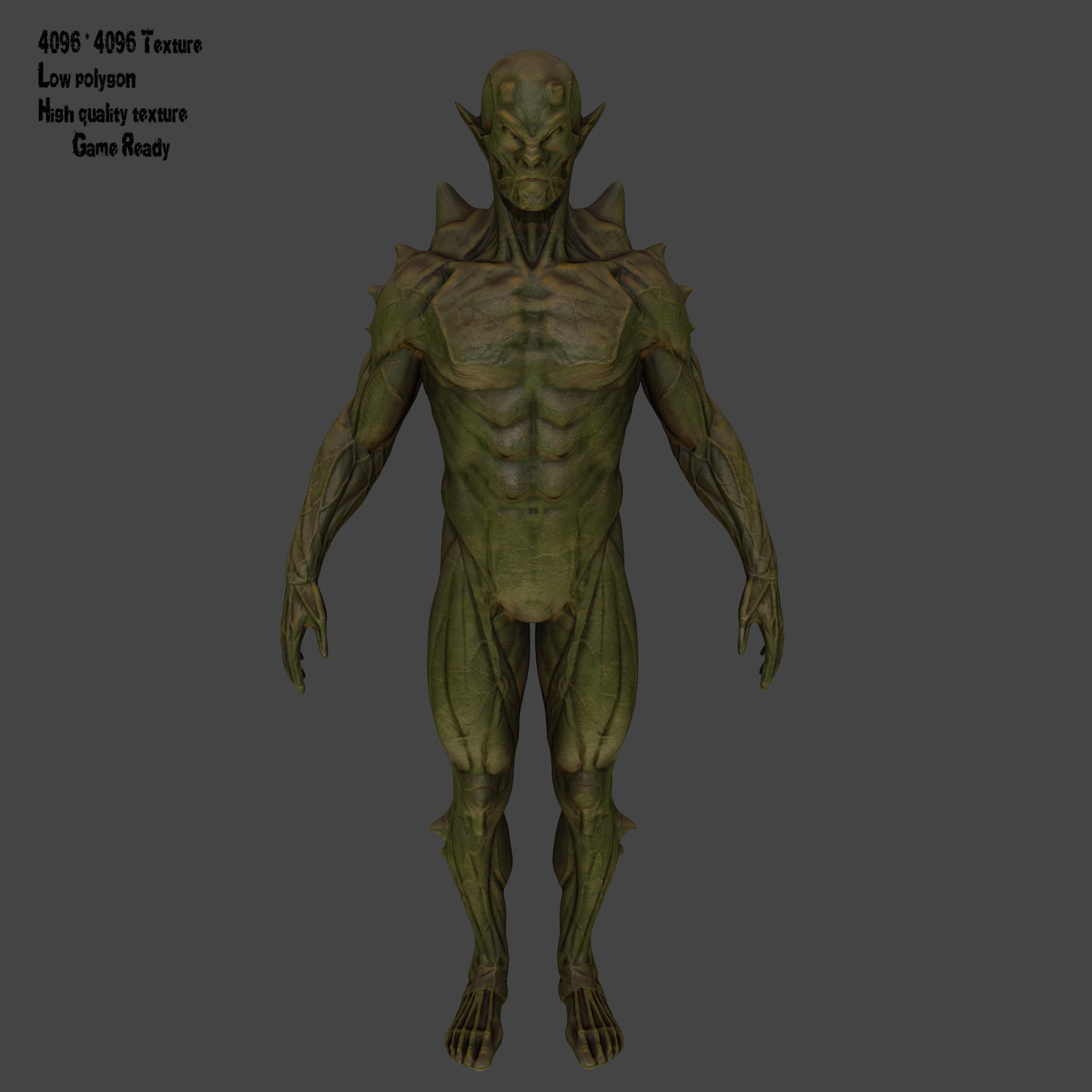 3D model monster humanoid VR / AR / low-poly | CGTrader