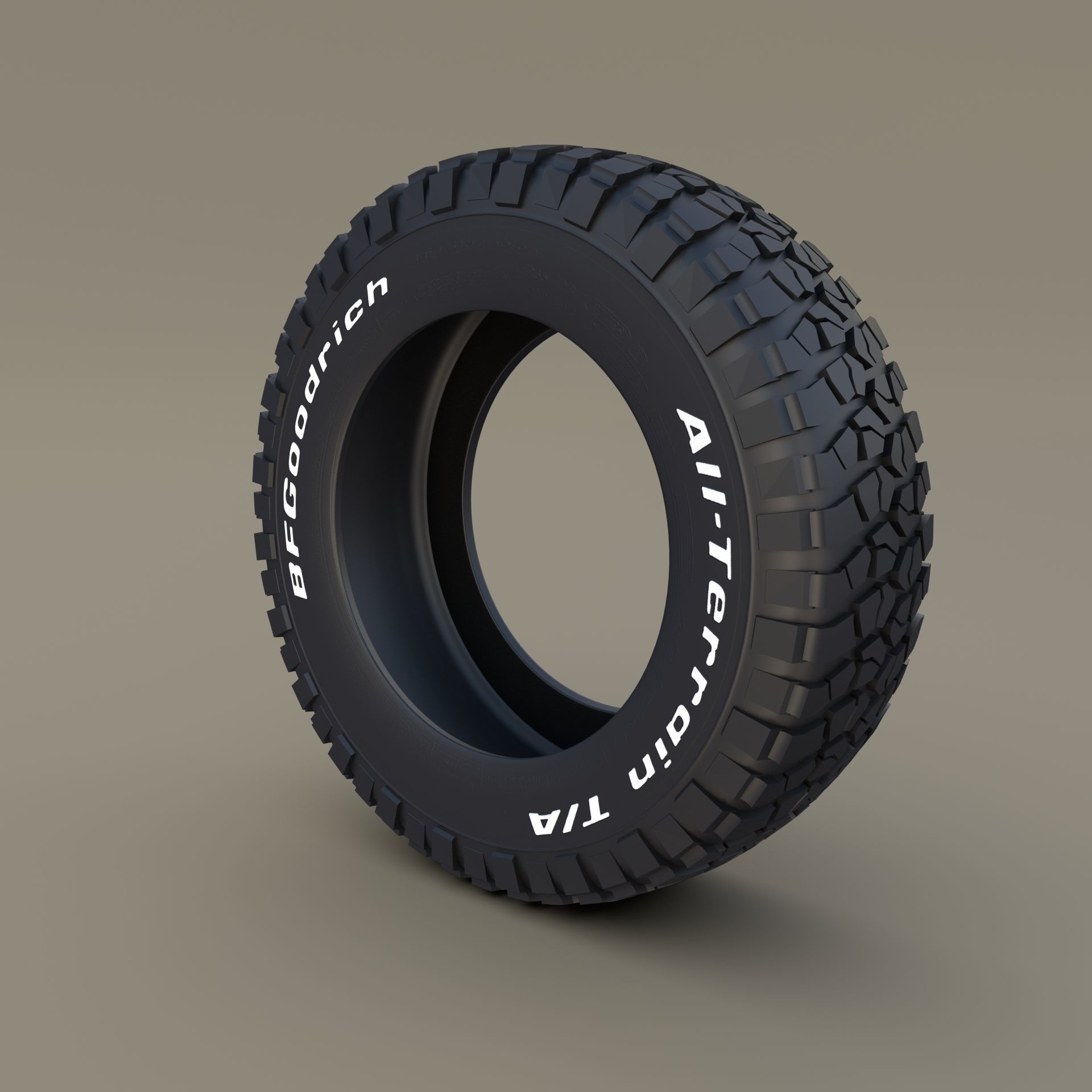 BF Goodrich Tire 3D model | CGTrader