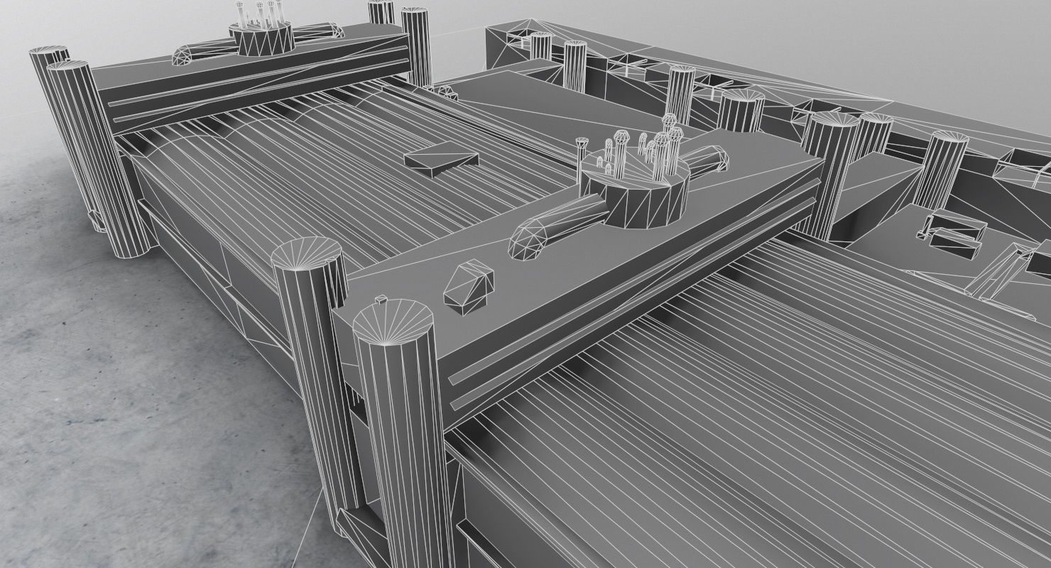 3D model EDDH Hangar 3A VR / AR / low-poly | CGTrader