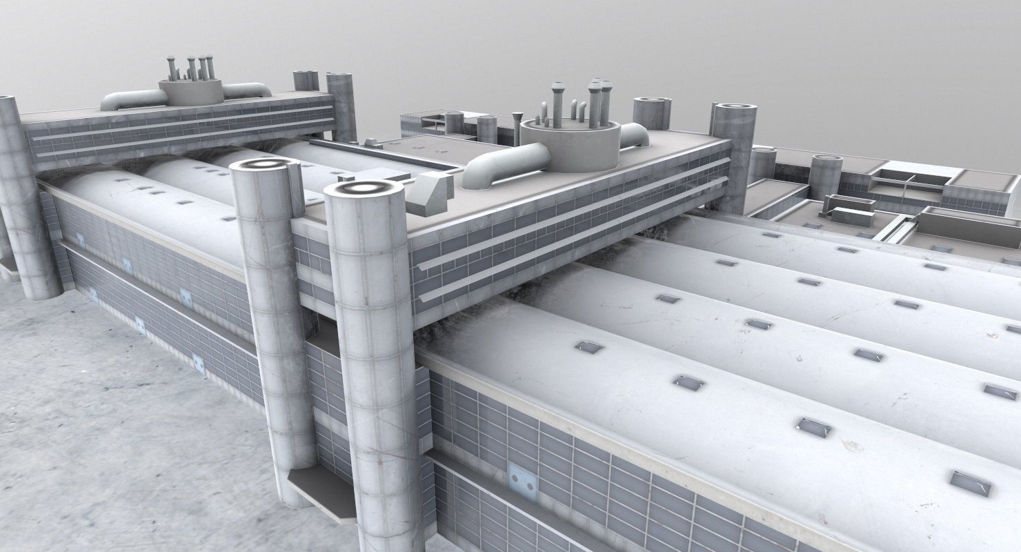 3D model EDDH Hangar 3A VR / AR / low-poly | CGTrader