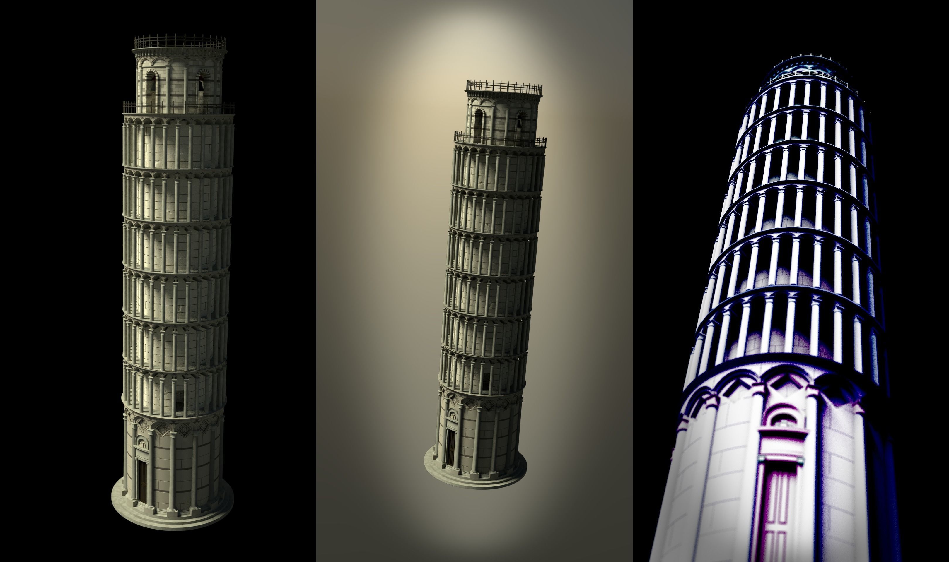 3D model monument Leaning tower of Pisa | CGTrader