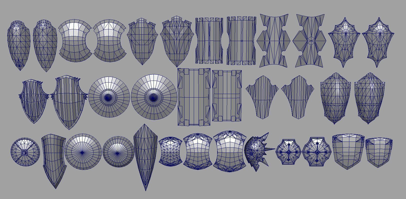3D model shield shields from legend of zelda VR / AR / low-poly | CGTrader