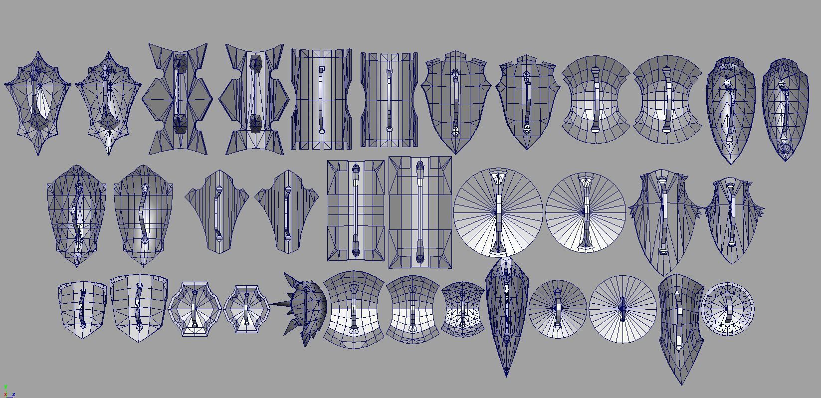 3D model shield shields from legend of zelda VR / AR / low-poly | CGTrader