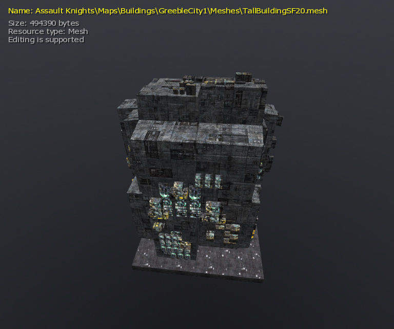3D model 3D Greeble Buildings VR / AR / low-poly | CGTrader