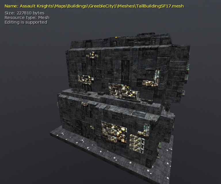 3D model 3D Greeble Buildings VR / AR / low-poly | CGTrader