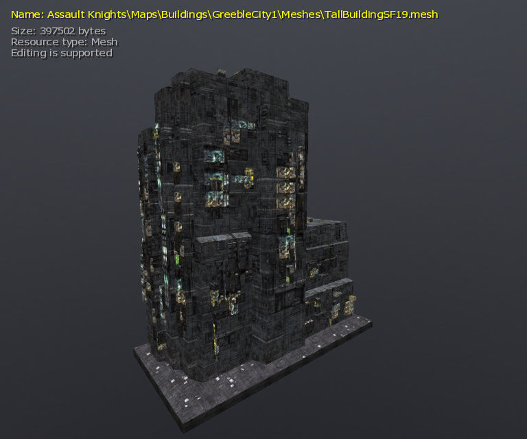 3D model 3D Greeble Buildings VR / AR / low-poly | CGTrader