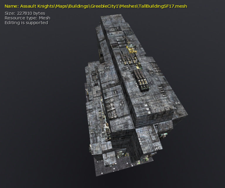 3D model 3D Greeble Buildings VR / AR / low-poly | CGTrader