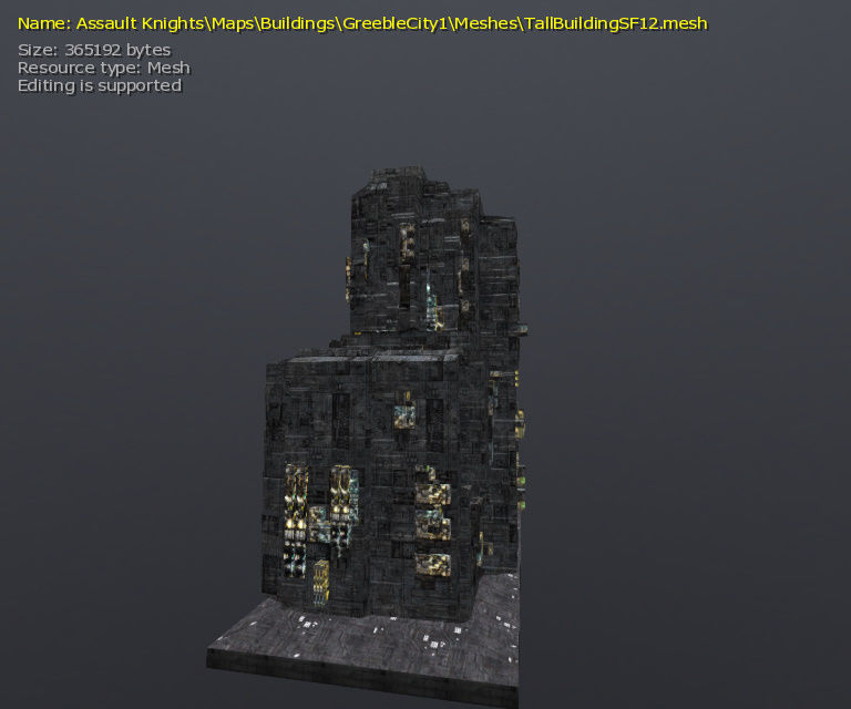 3D model 3D Greeble Buildings VR / AR / low-poly | CGTrader
