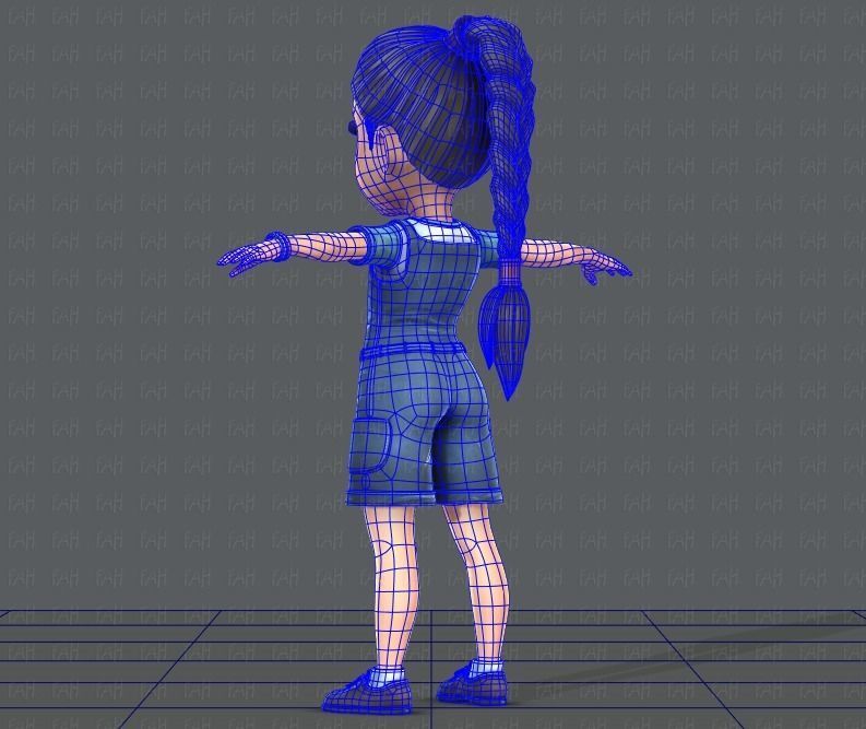 Girl 3D model V01 3D model | CGTrader