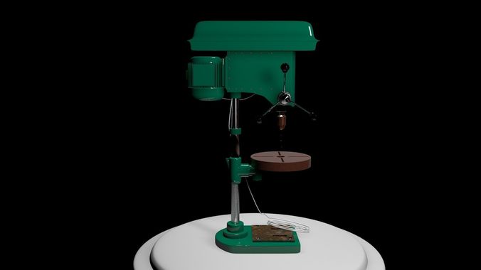 3D model Drill Machine Industrial Machine 3D Model VR / AR / low-poly ...