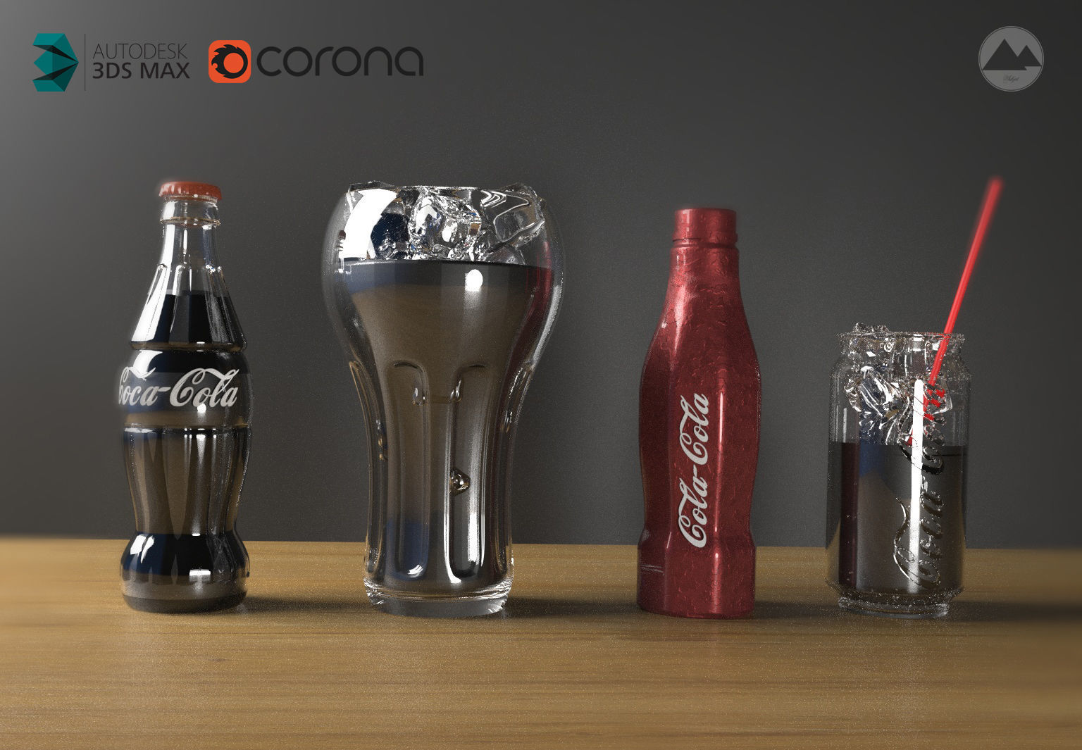 4 options for Coca-Cola packages 3D model | CGTrader