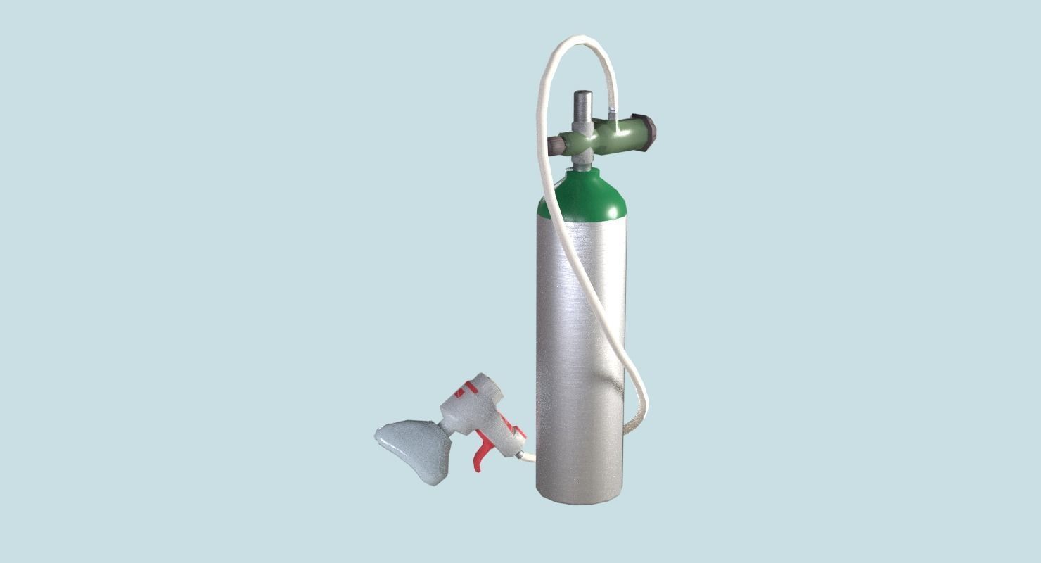 3D model Oxygen Tank Resuscitator Kit VR / AR / low-poly | CGTrader