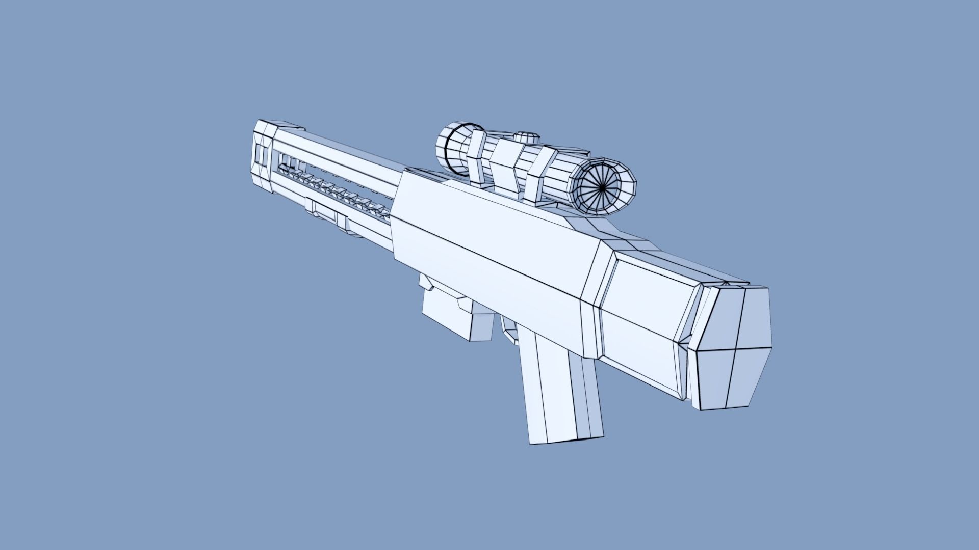 3D model Railgun for games VR / AR / low-poly | CGTrader