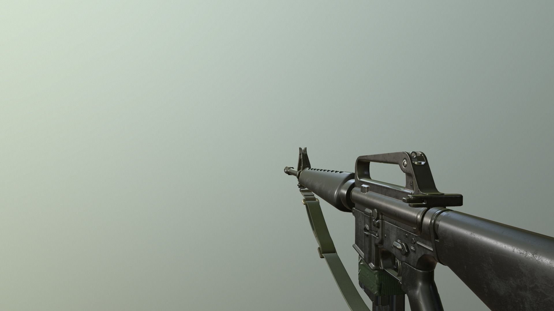 3D model M16A1 rifle VR / AR / low-poly | CGTrader