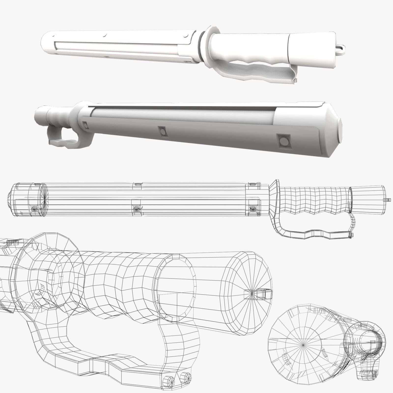 3D model Taser stun baton VR / AR / low-poly | CGTrader