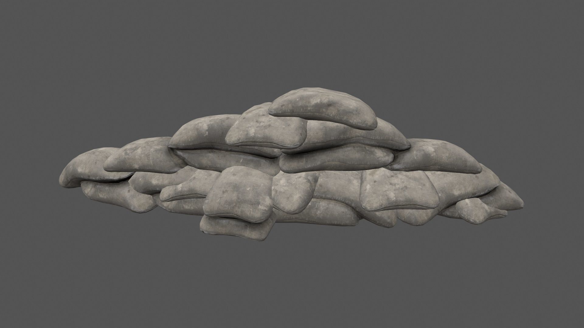 3D model sanbag set VR / AR / low-poly | CGTrader