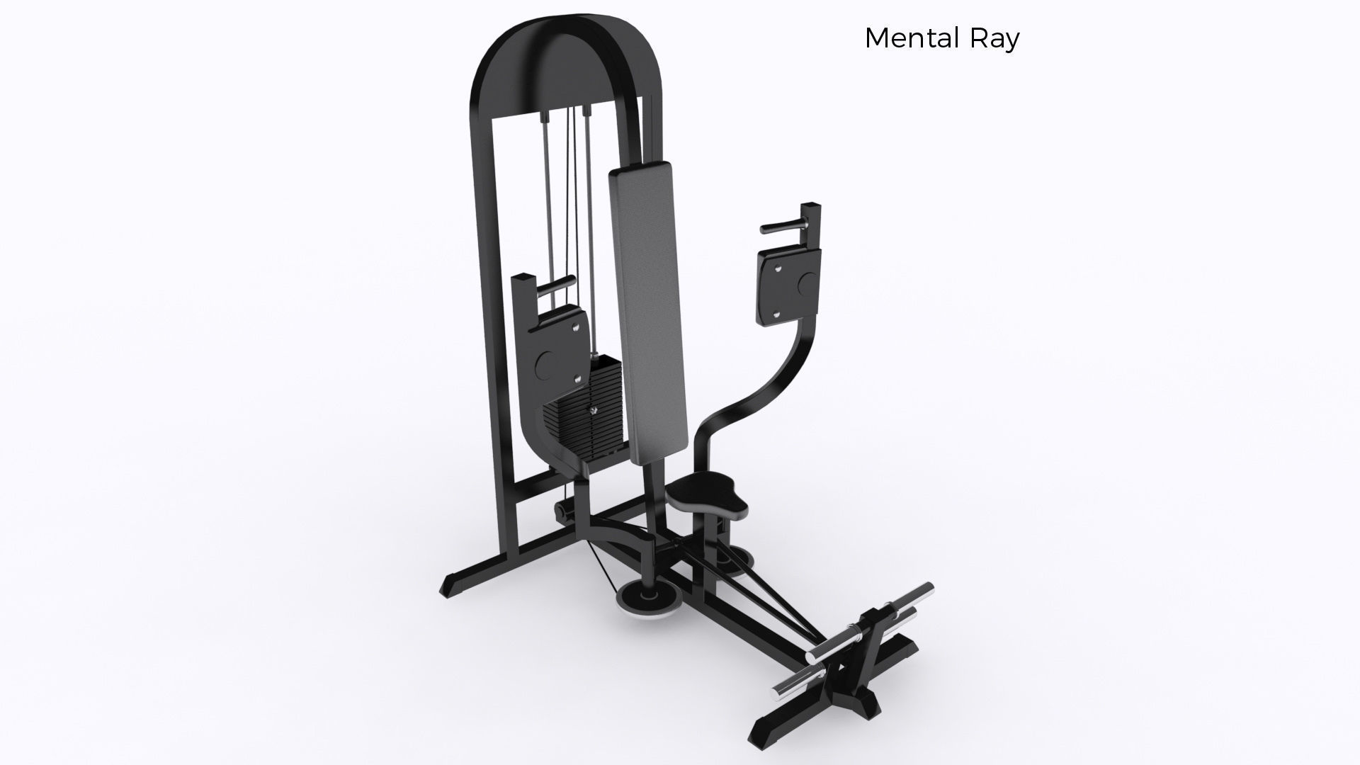 Pec Dec Fly Machine - Gym Equipment 3D model animated rigged | CGTrader