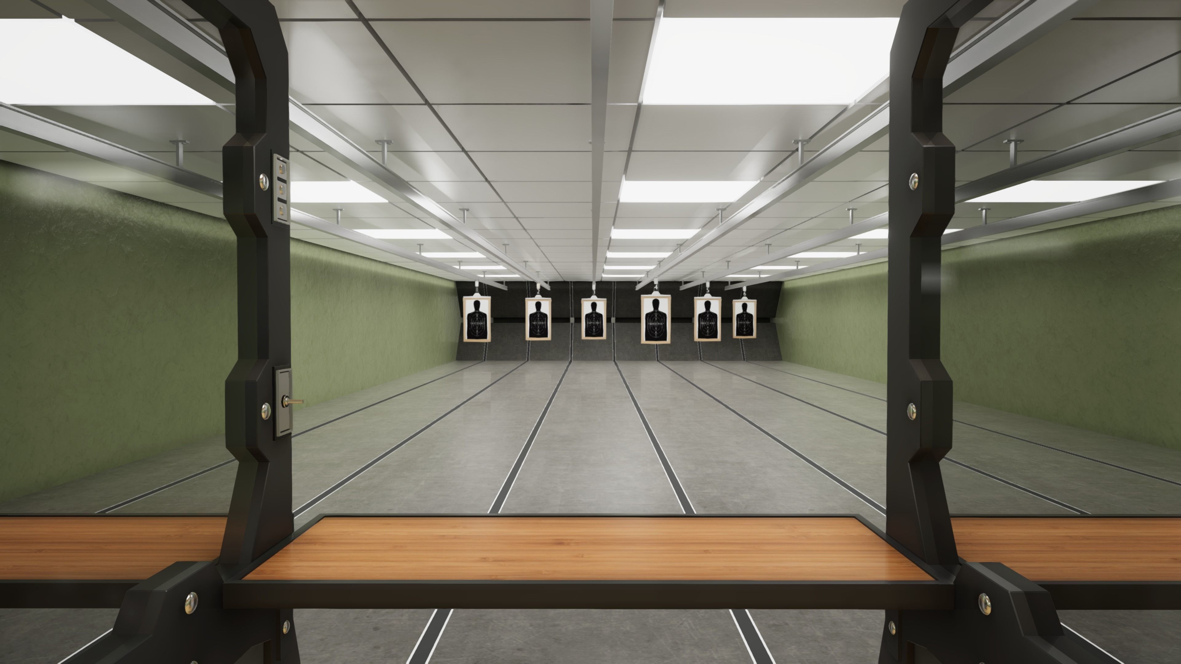 3D model HQ Shooting Range VR / AR / low-poly | CGTrader