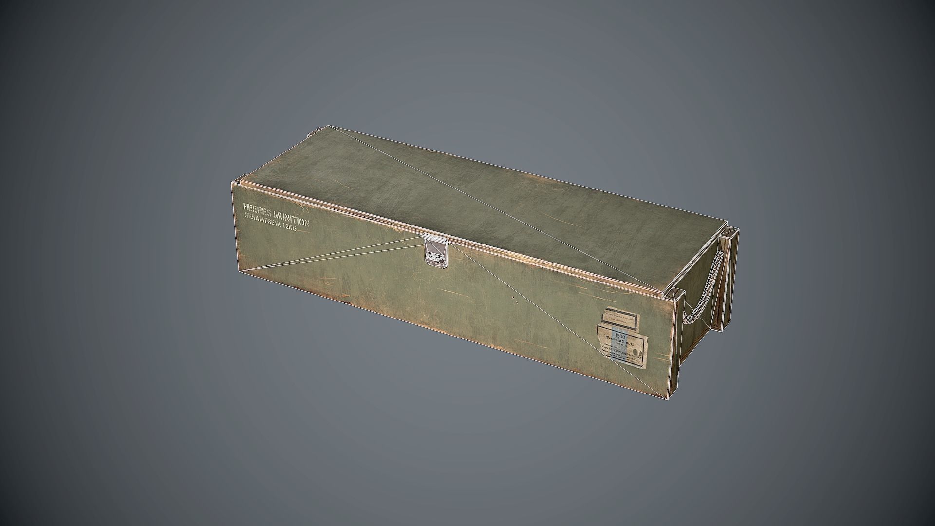 3D model World War 2 Military Weapon Box VR / AR / low-poly | CGTrader