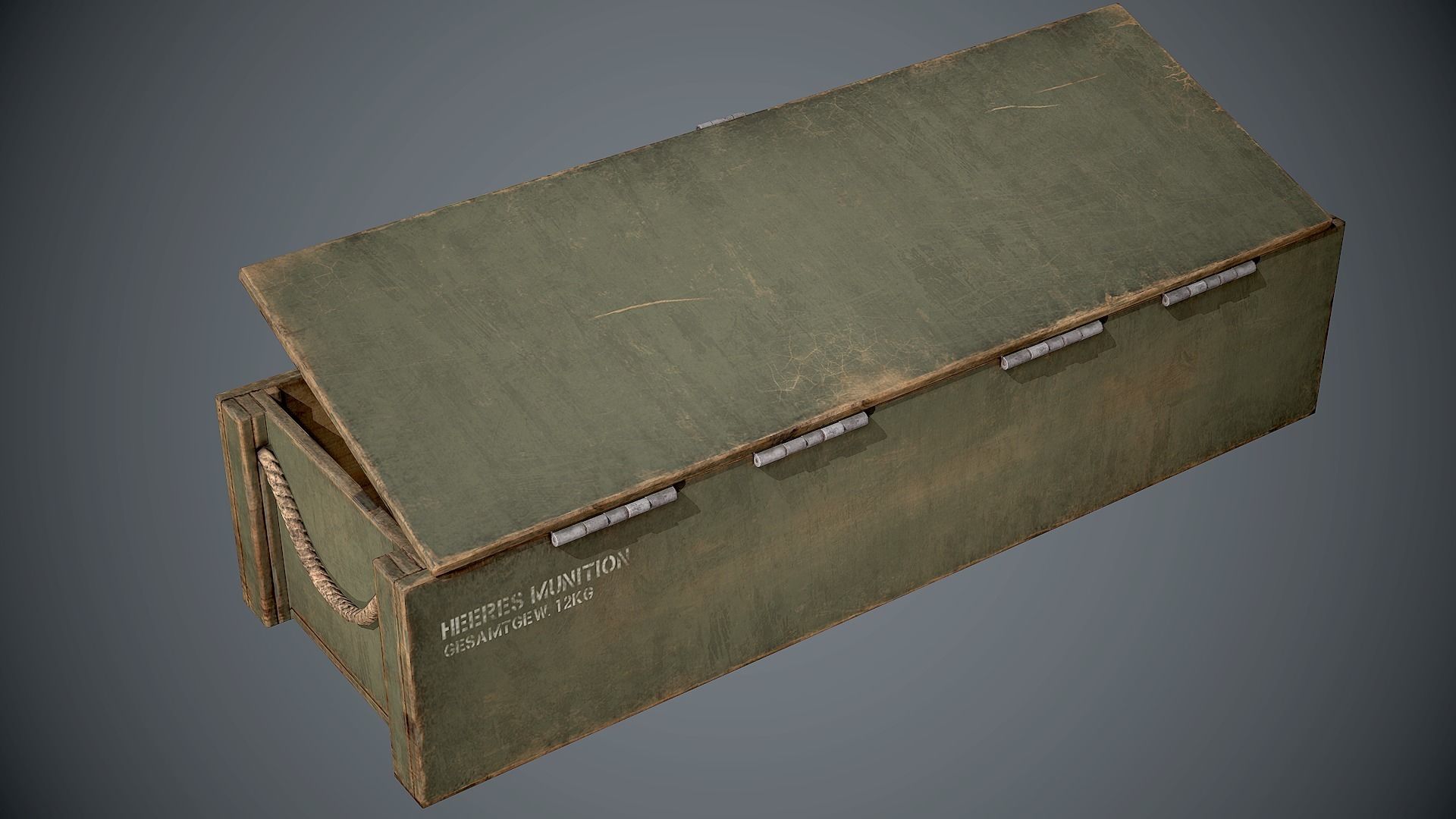 3D model World War 2 Military Weapon Box VR / AR / low-poly | CGTrader