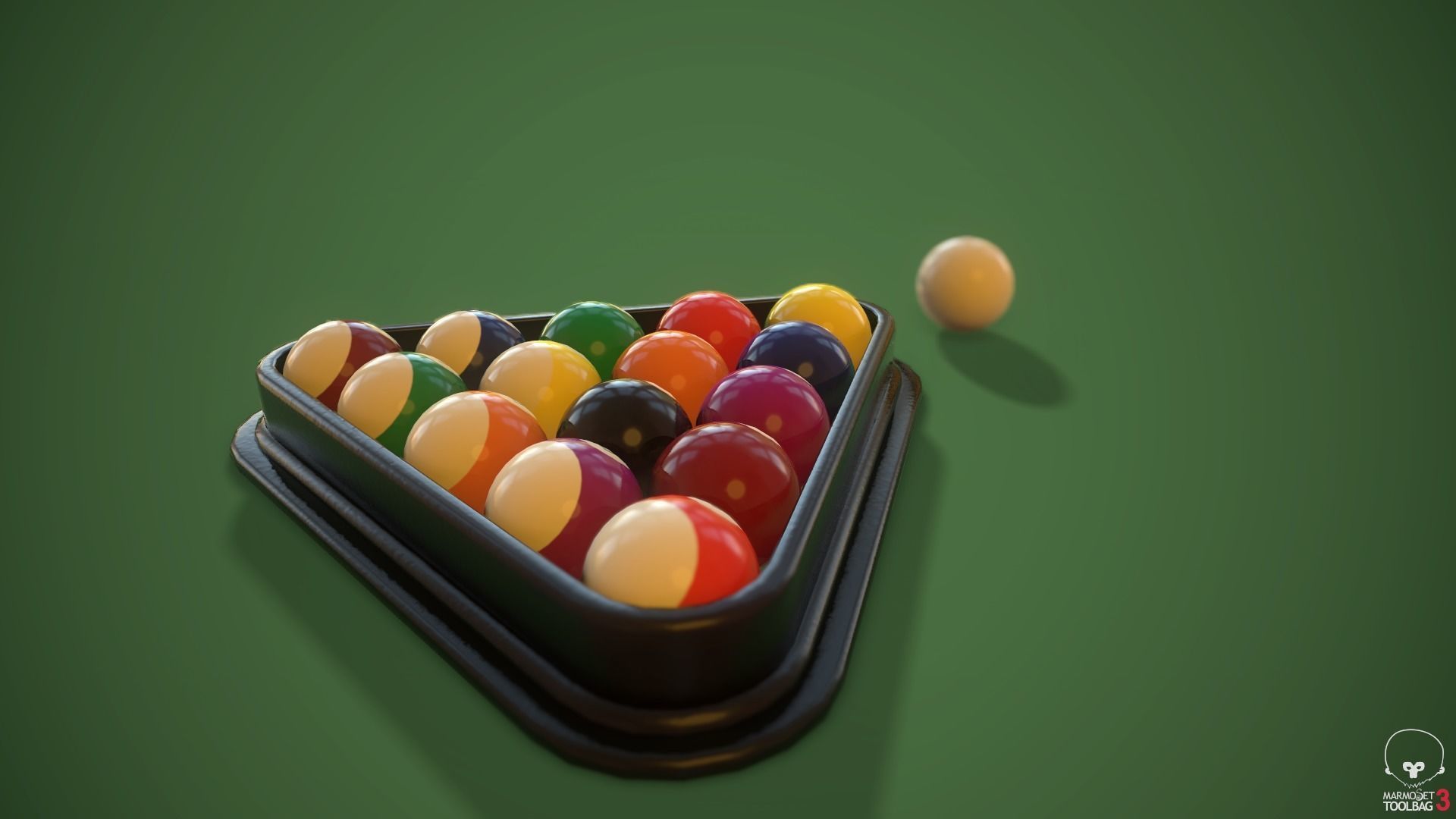 3D model Pool Balls VR / AR / low-poly | CGTrader