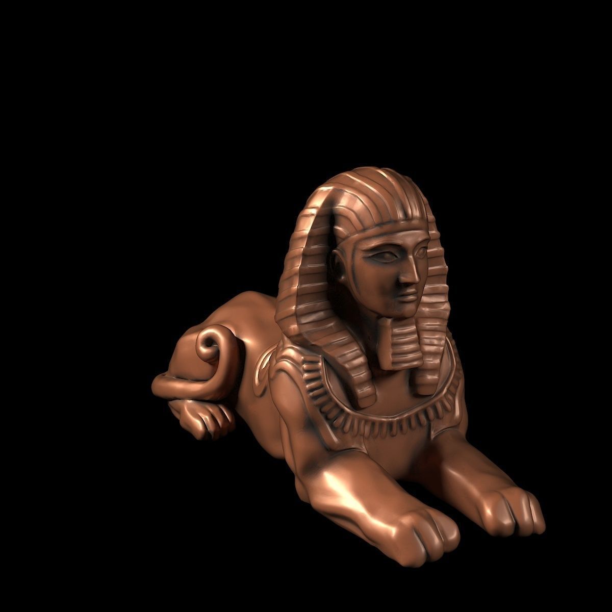 Sphinx 3D model 3D printable | CGTrader