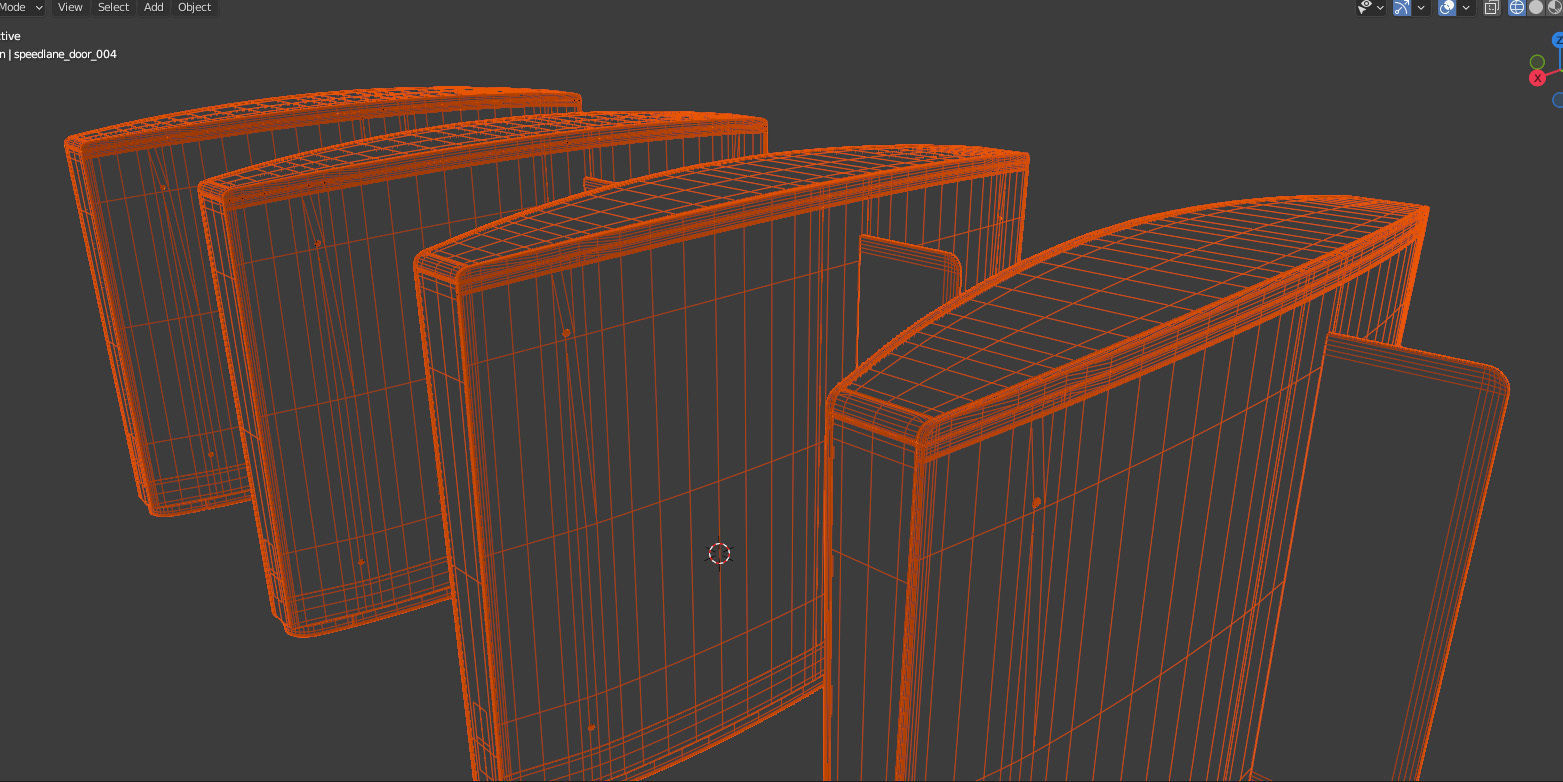 Turnstile Speedlane Slide 3D model | CGTrader