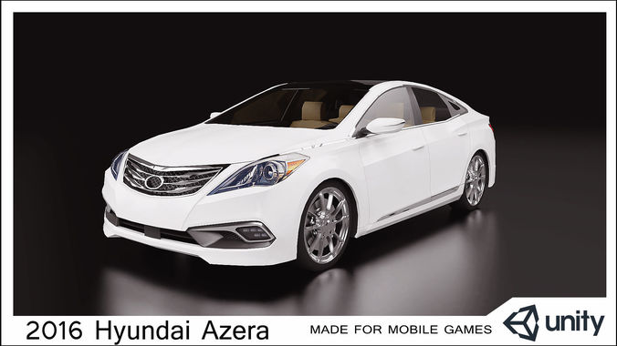 3D model 2016 Hyundai Azera LP VR / AR / low-poly | CGTrader