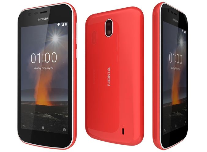 3D Nokia 1 Warm Red | CGTrader