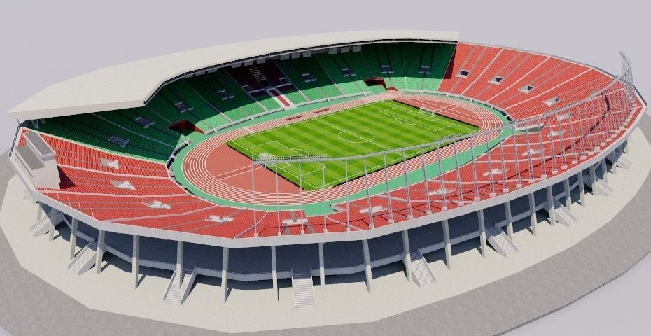 Prince Moulay Abdellah Stadium - Morocco 3D model
