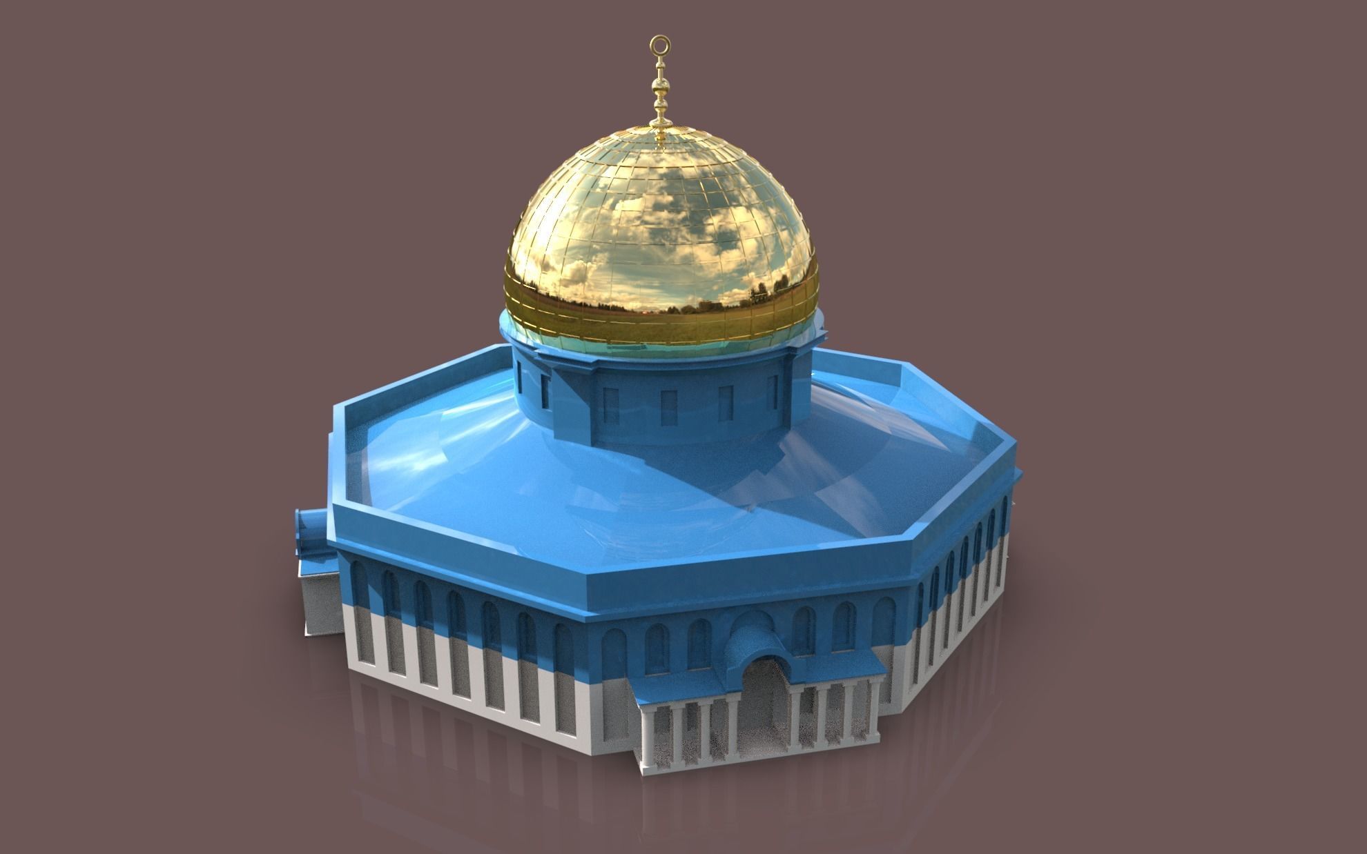 Al-Aqsa Mosque - Mescid-i Aksa 3D model 3D printable | CGTrader