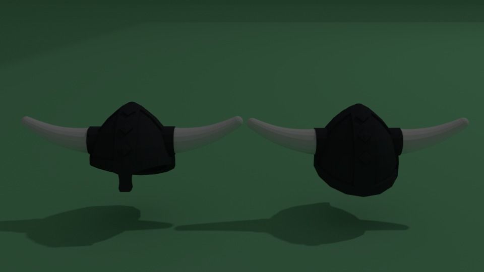 lego viking helmet free 3D model | CGTrader