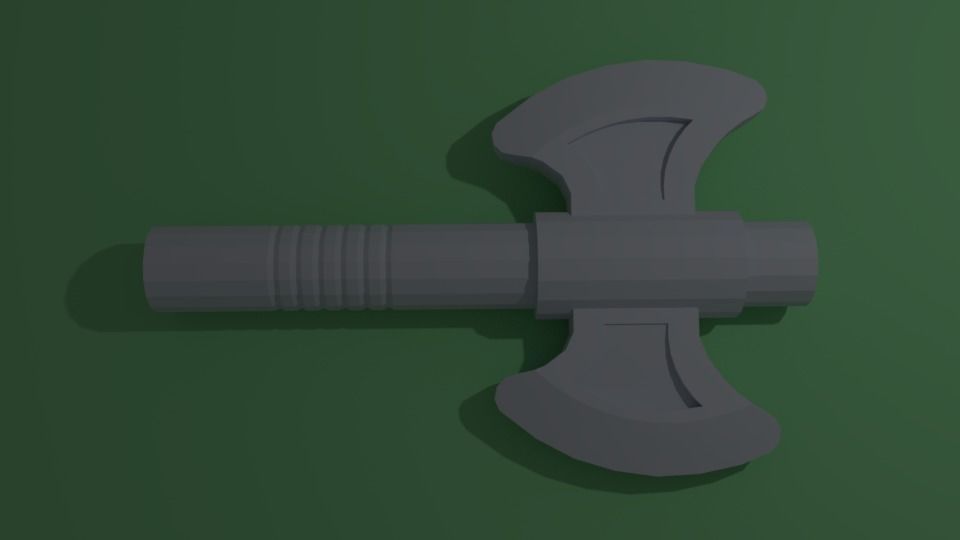Lego axe free 3D model | CGTrader