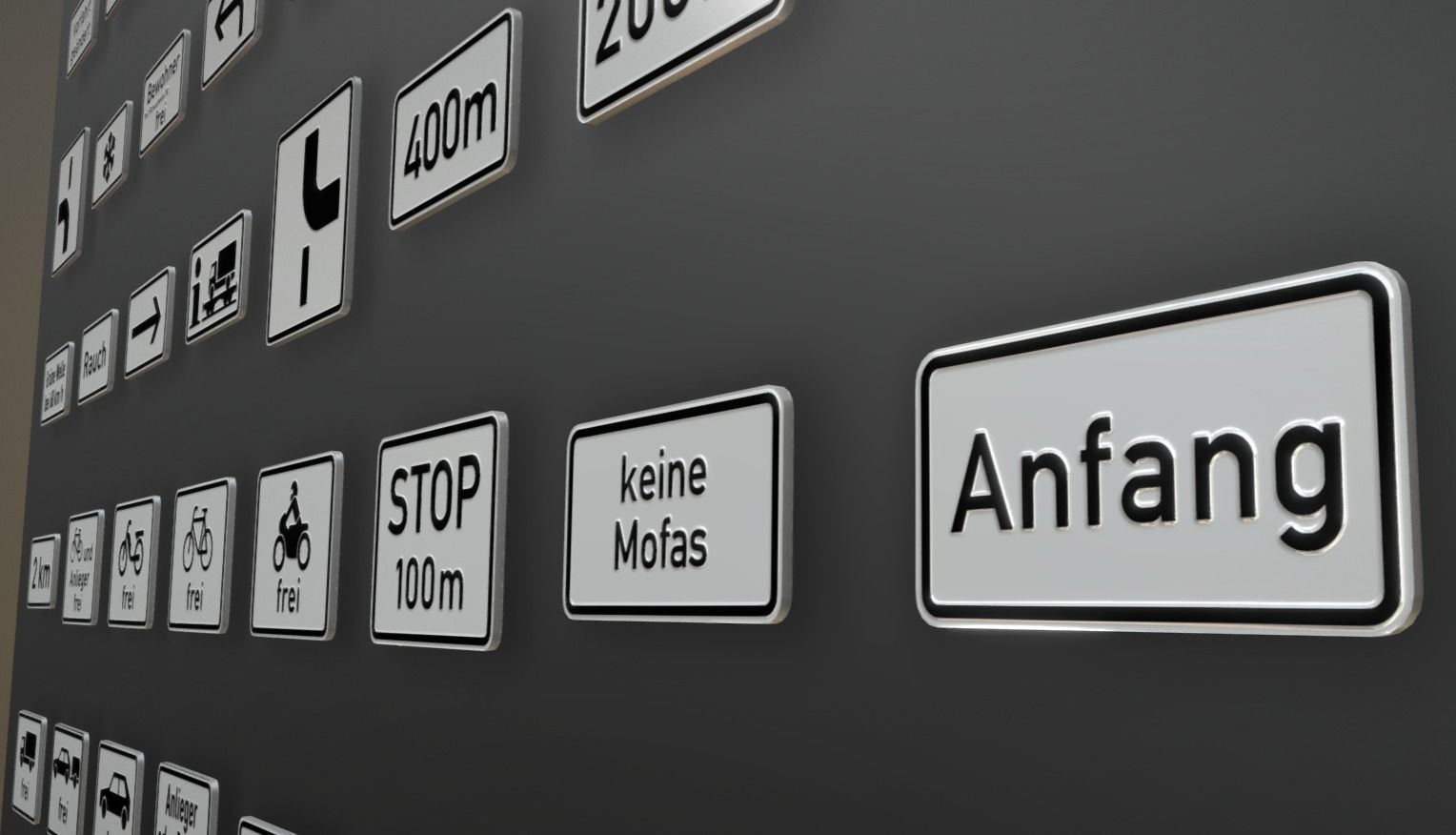 3D model Additional traffic signs -Package VR / AR / low-poly | CGTrader