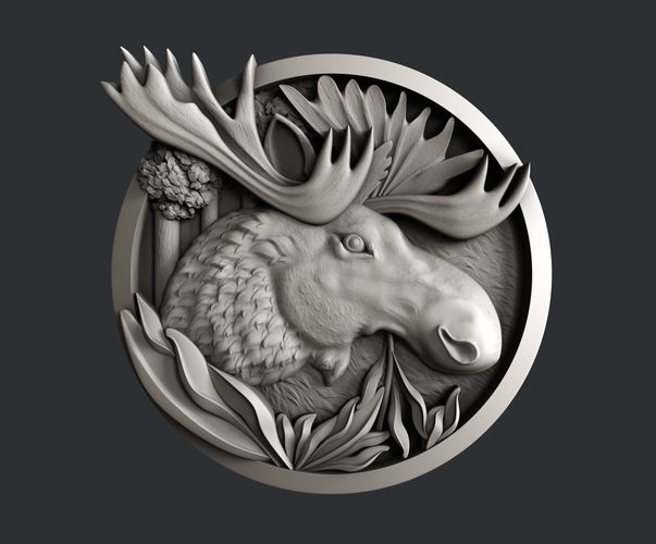 3d STL models for CNC Moose 3D model | CGTrader