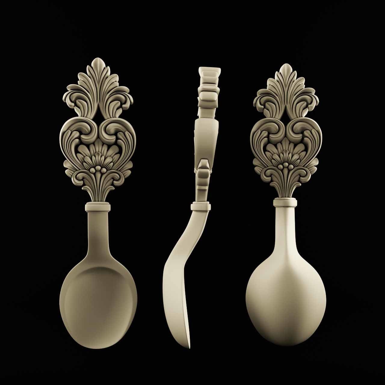 3d STL models for CNC a spoon | CGTrader
