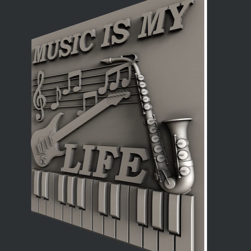 3d STL models for CNC music 3D model | CGTrader