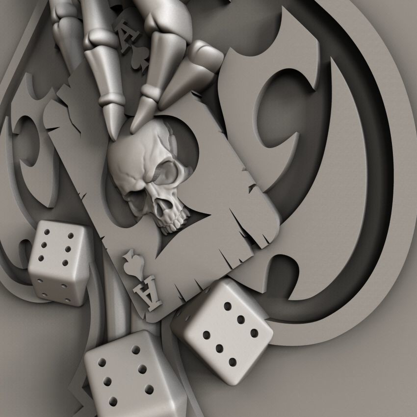 3d STL models for CNC skull panno 3D model | CGTrader
